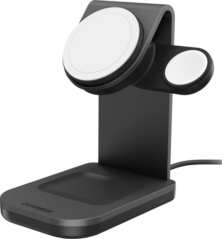 OtterBox - 3 in 1 MagSafe Wireless Charging Stand - Phantom Night ...